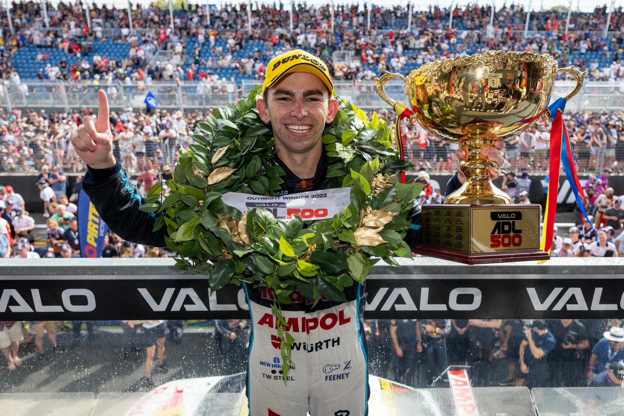 Broc Feeney claims his first victory in Holdens last race