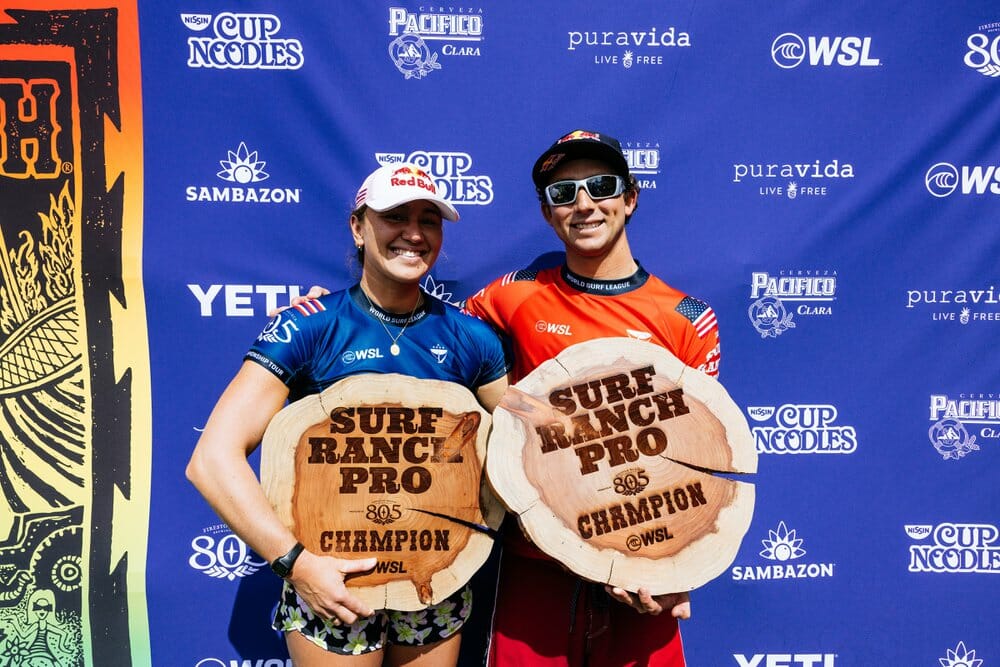 Carissa Moore and Griffin Colapinto Triumph at Surf Ranch Pro